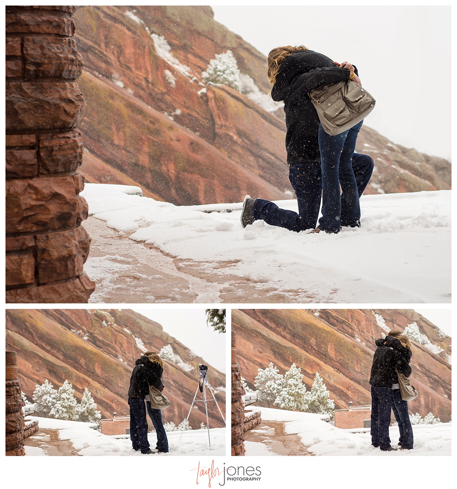 Brent + Kari | Red Rocks Winter Engagement Proposal - Buena Vista ...