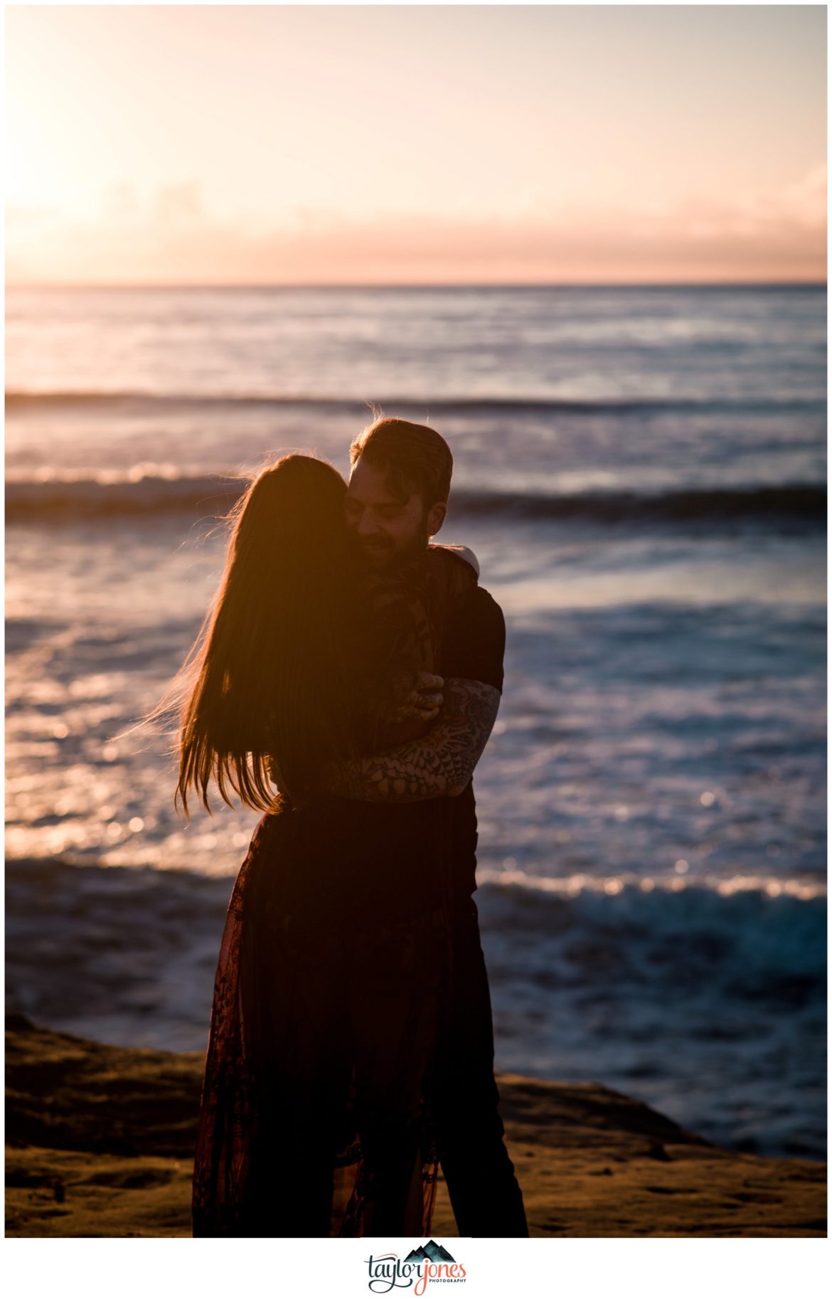 San Diego Sunset Cliffs Engagement Proposal | Emily and Matt